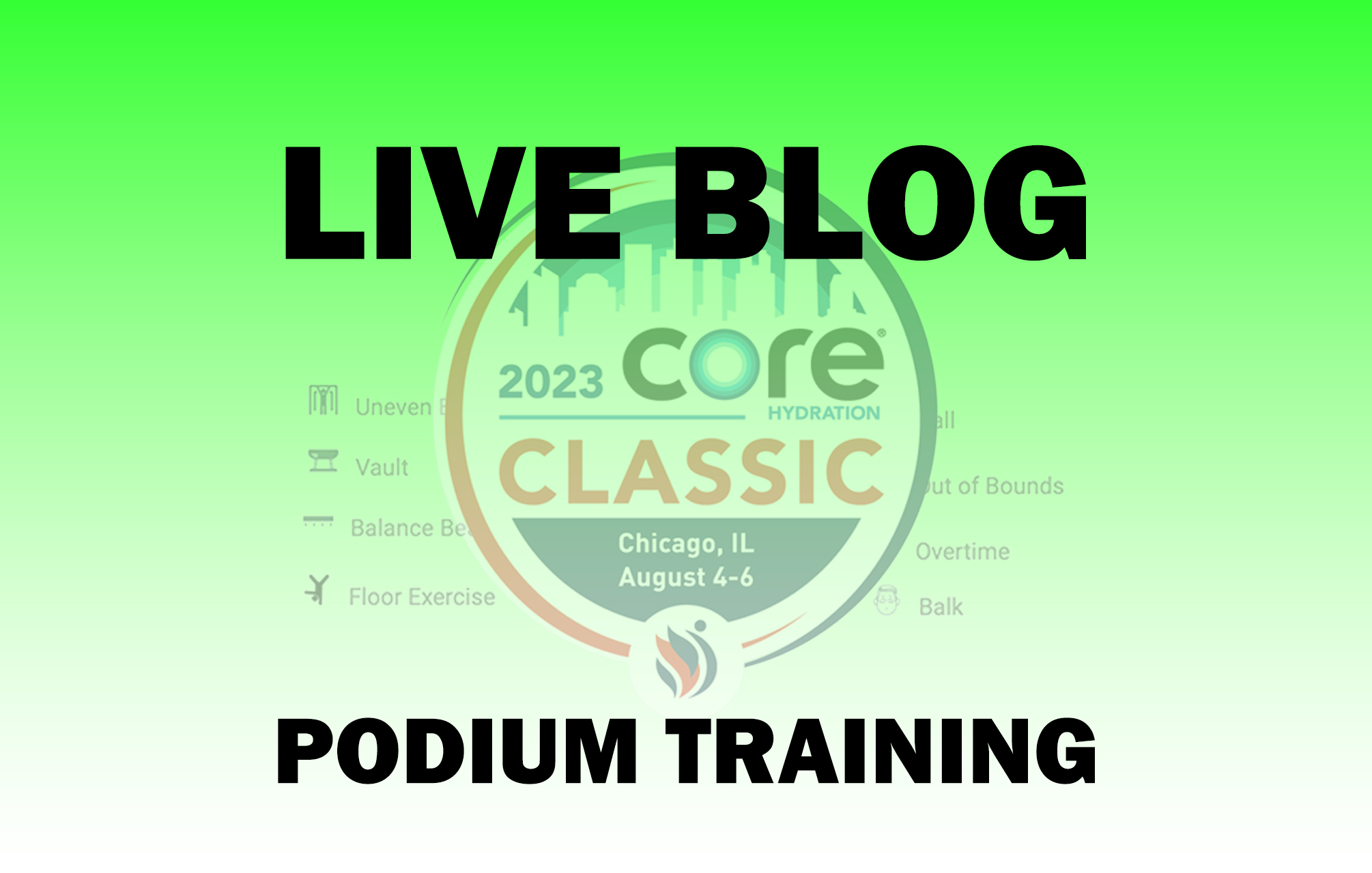 Live Blog: 2023 U.S. Classic – Podium Training - GymCastic